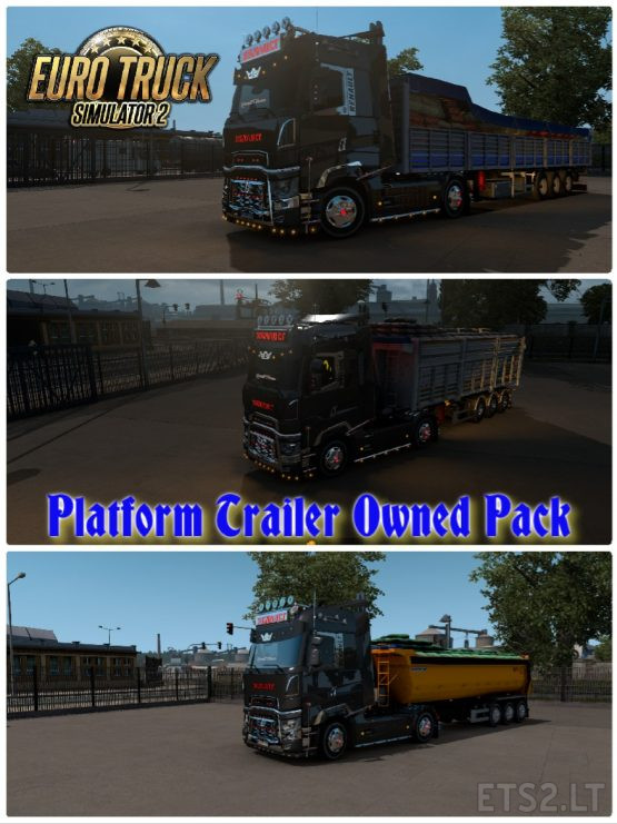 Platform Trailer Owned Pack 1.38 - Greek Euro Truck Simulator 2